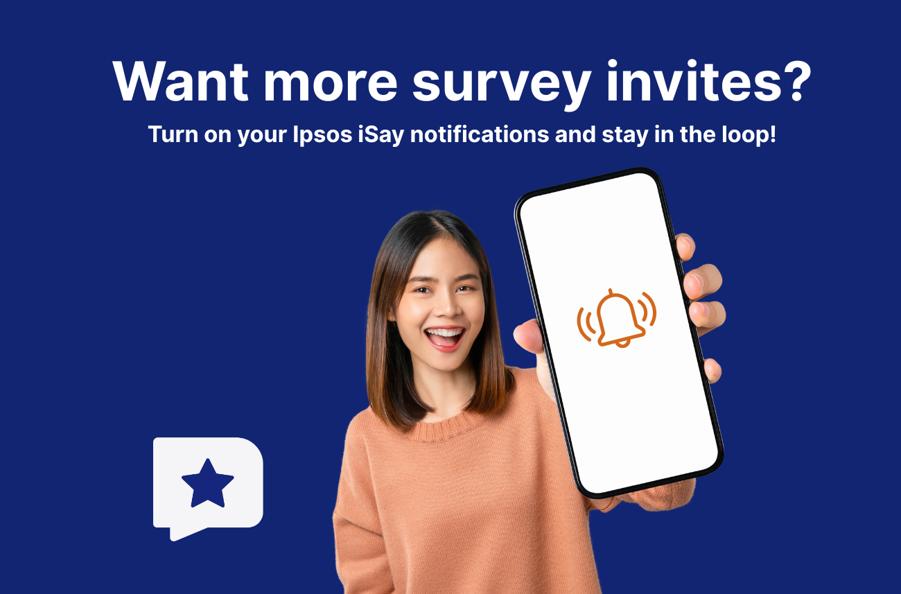 Unlock a personalized survey experience with Ipsos iSay notifications!